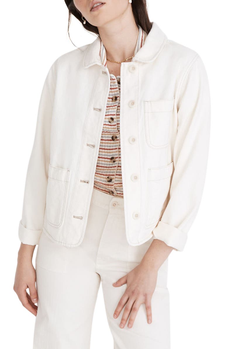 Madewell Mahoney Crop Denim Chore Jacket | Nordstromrack