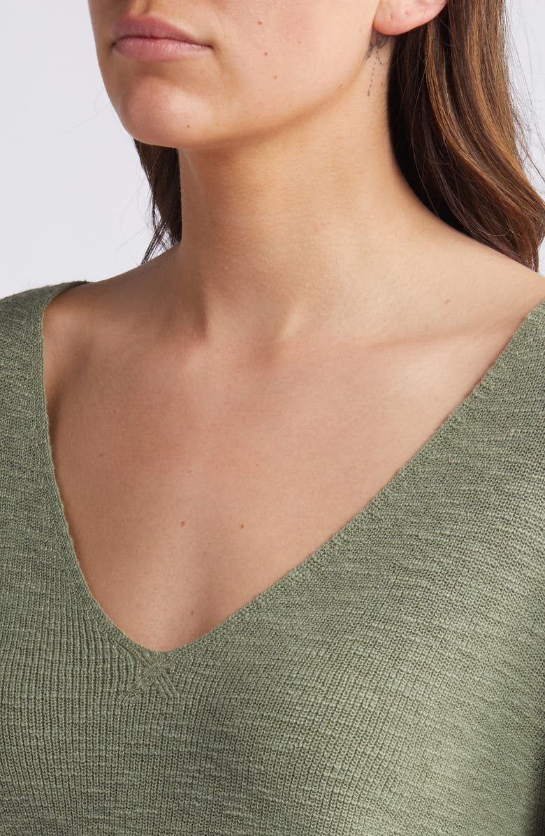 Treasure & Bond Shrunken Cotton & Linen Sweater | Nordstromrack