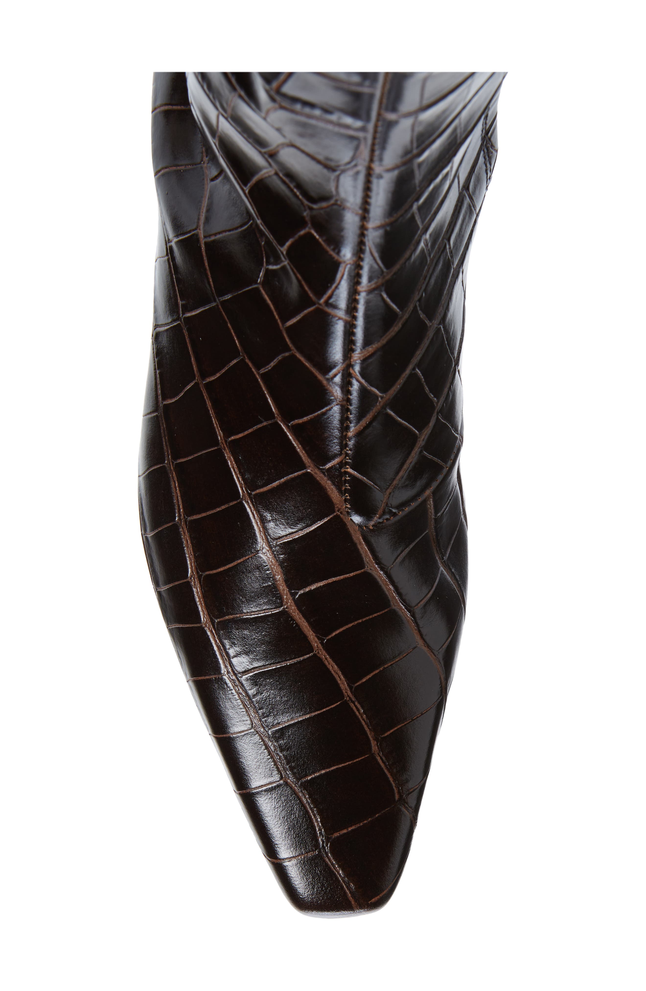 TOTEME The Slim Croc Embossed Kitten Heel Knee High Boot (Women ...