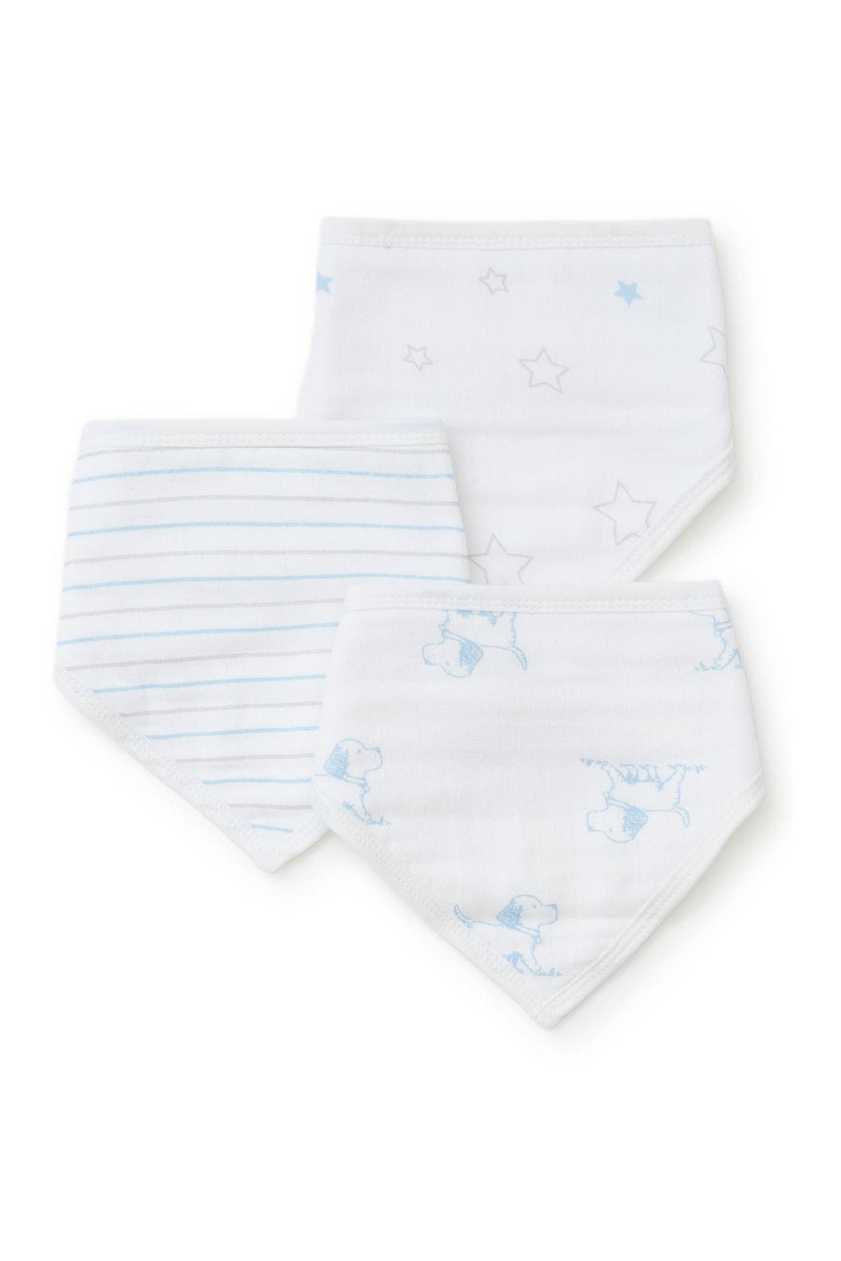 Little Me Puppy Bandana Bibs - Pack of 3 | Nordstromrack