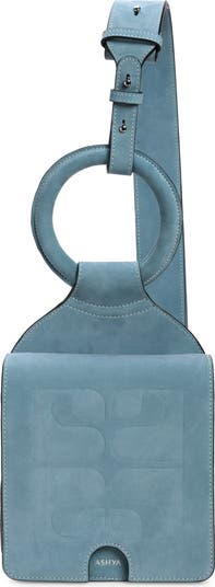 ASHYA Mini Logo Embossed Leather Slingback Bag | Nordstrom