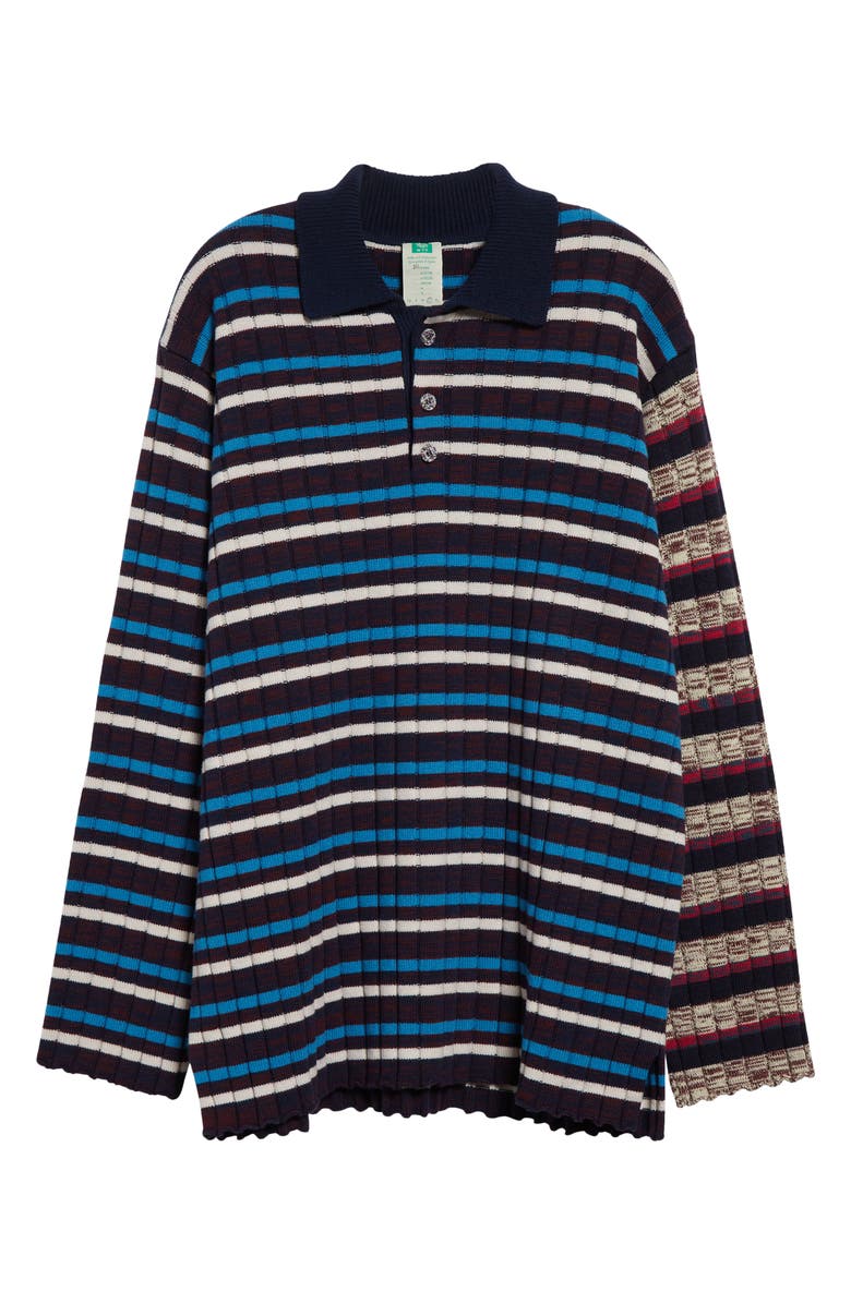 Waste Yarn Project Aino Big Rib One of a Kind Polo Sweater | Nordstromrack