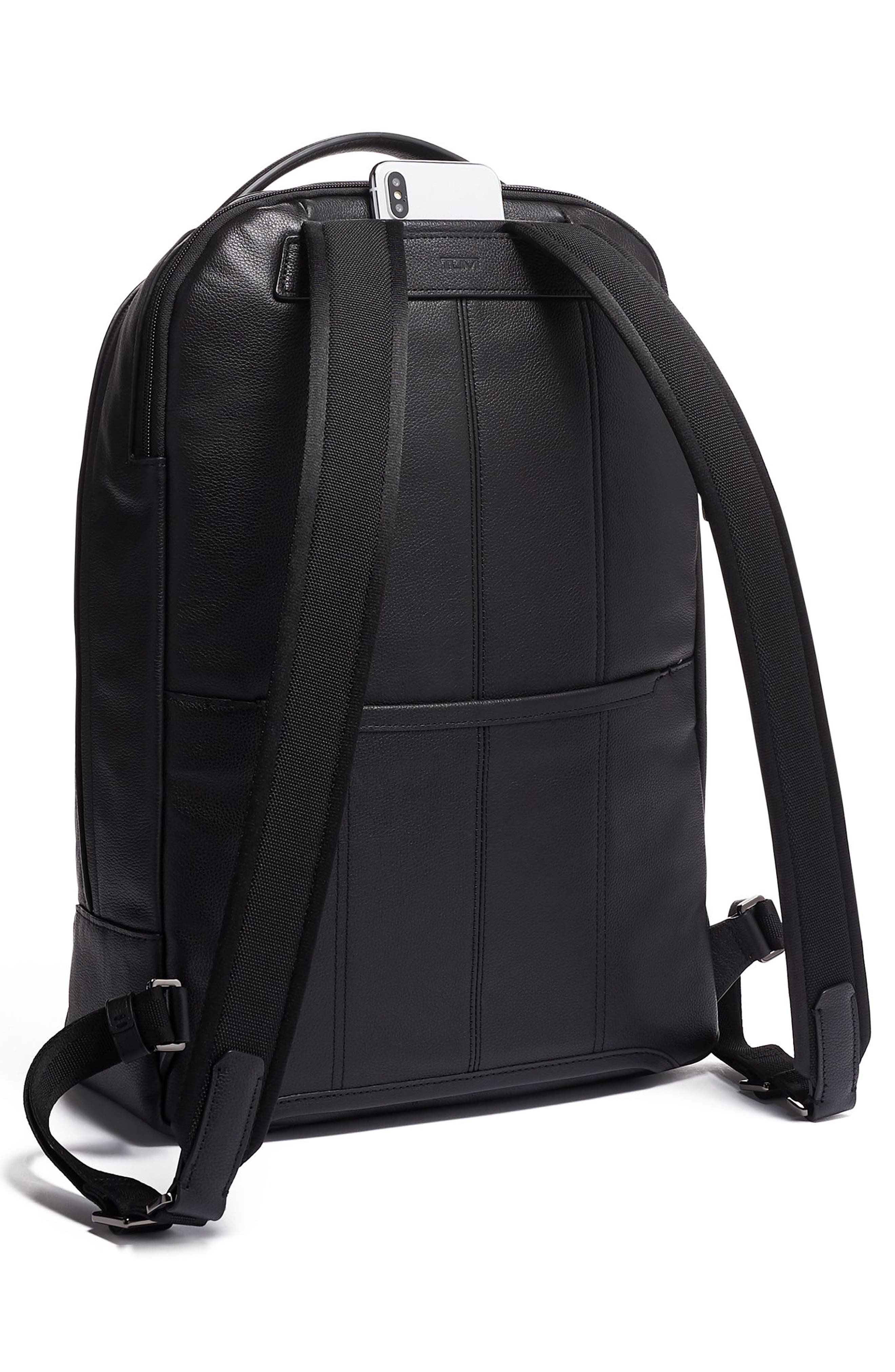 TUMI Harrison Warren Black Leather Backpack | Nordstrom