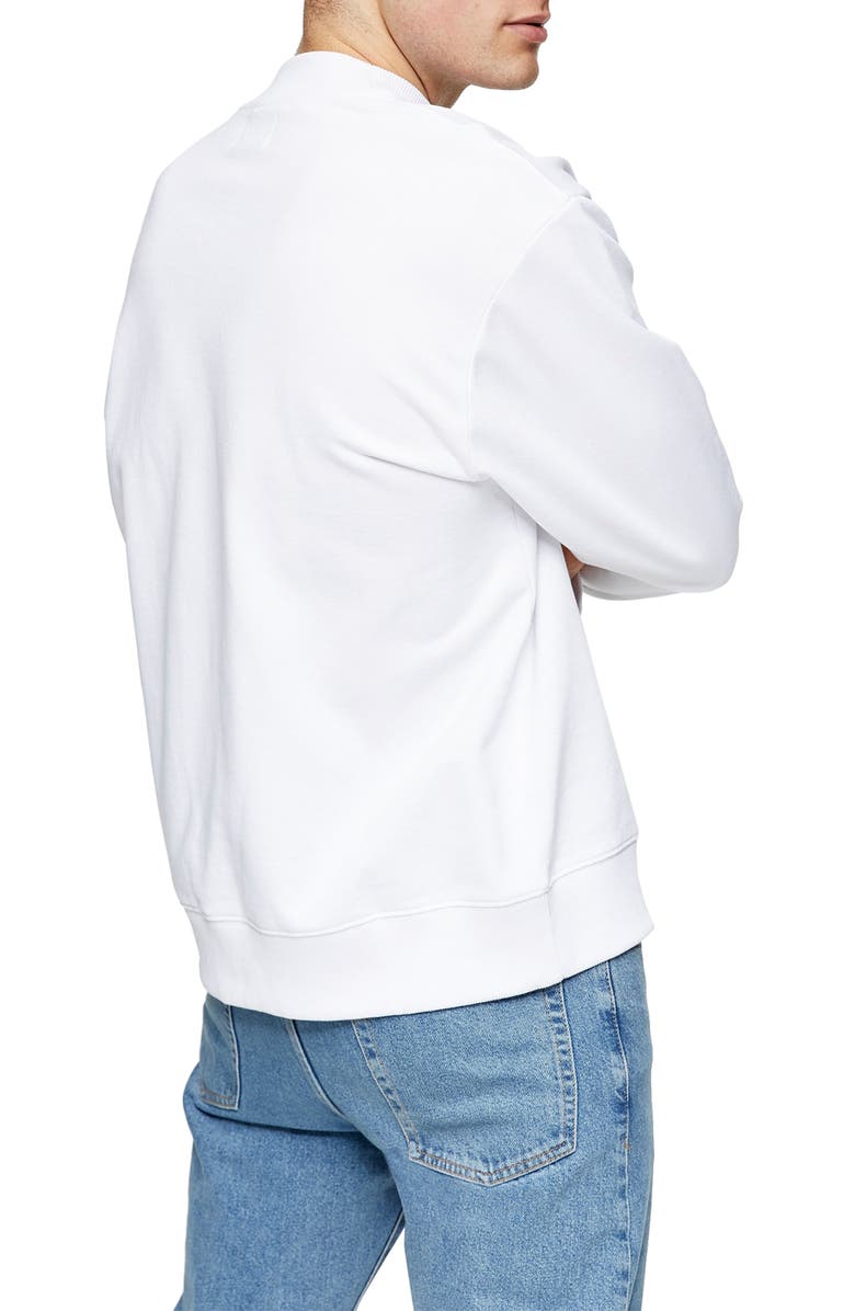 Topman Topmman The Future Men's Mock Neck Sweatshirt | Nordstrom