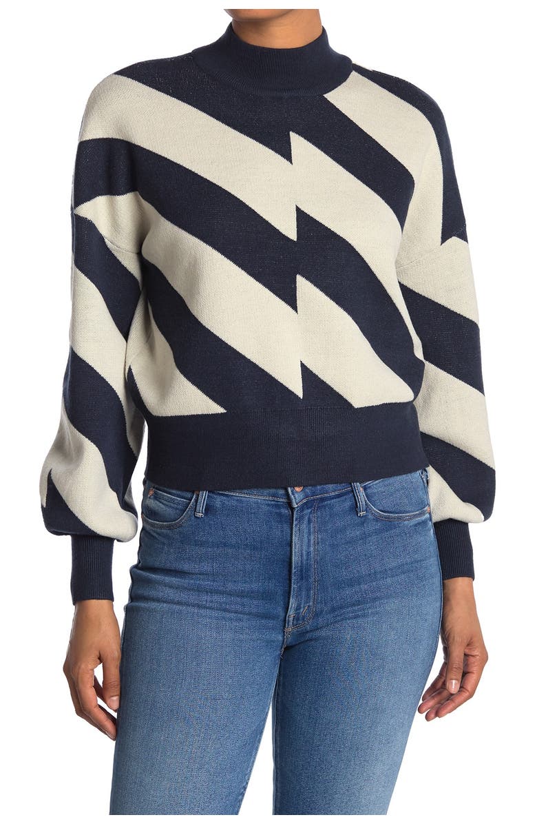 VERO MODA VERA MODA Stripe Mock Neck Sweater | Nordstromrack