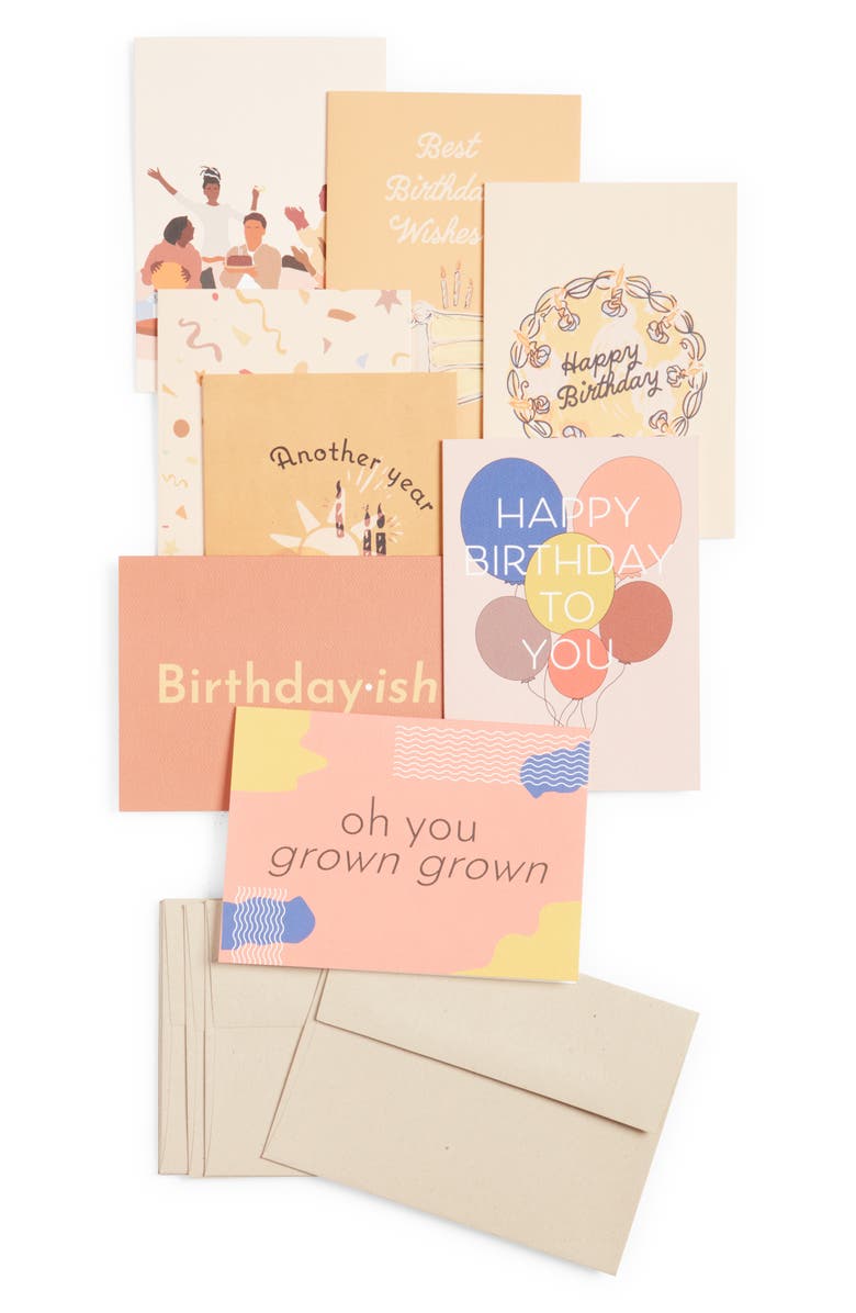 Aya Paper Co. Set of 8 Birthday Cards | Nordstromrack