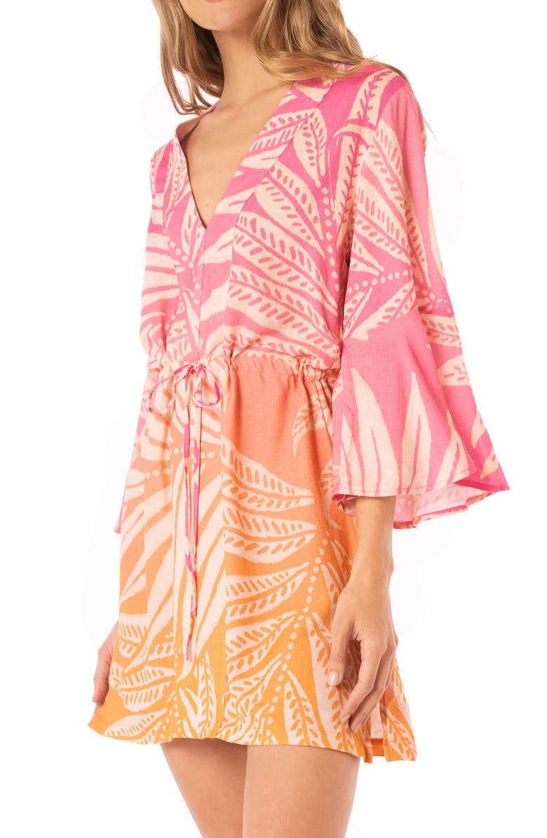 Maaji Ombré Foliage Enjoyable Long Sleeve Cover-Up Dress | Nordstromrack