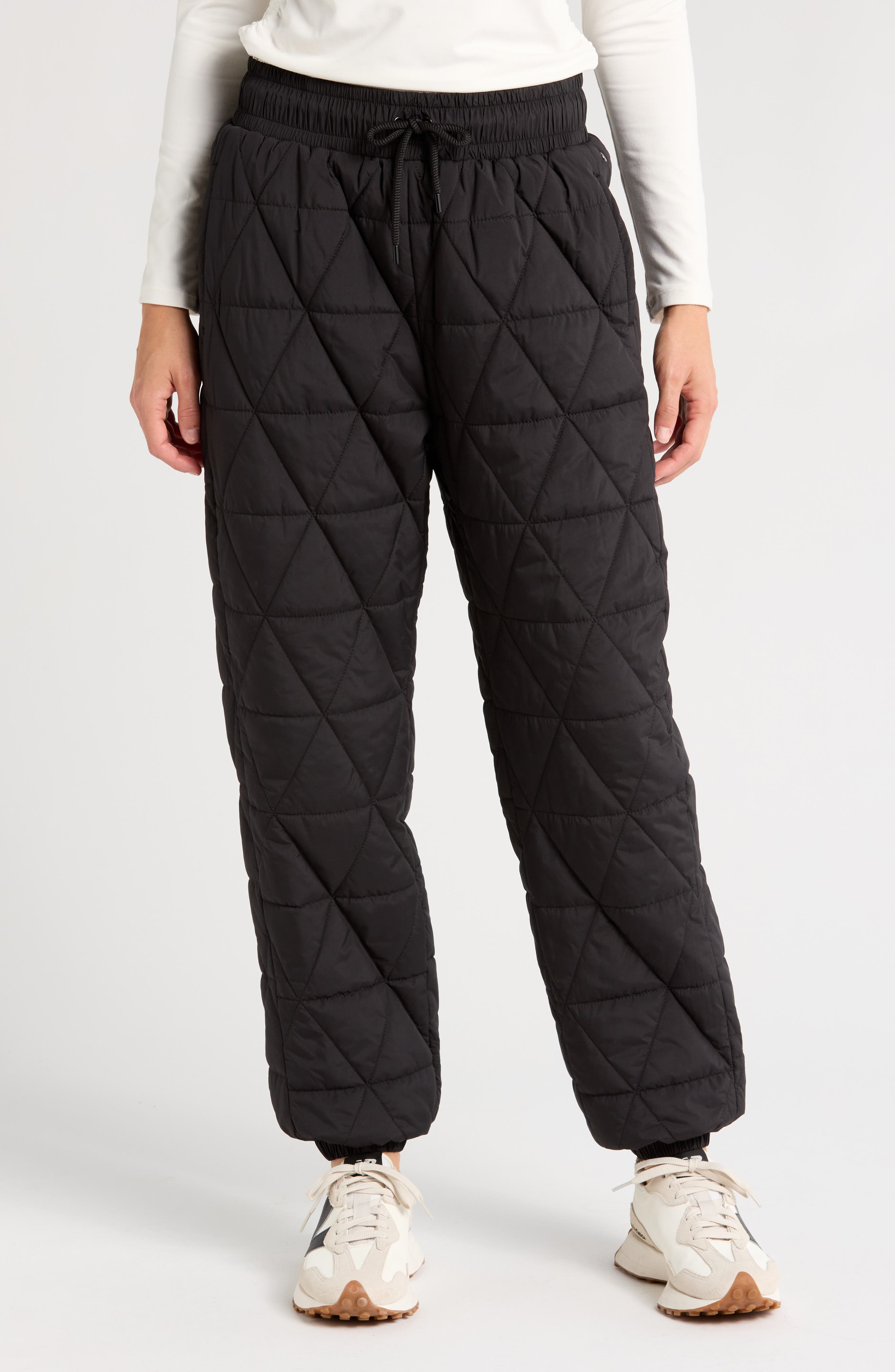 Zella Recycled Polyester Quilted Pants (Women) | Nordstromrack