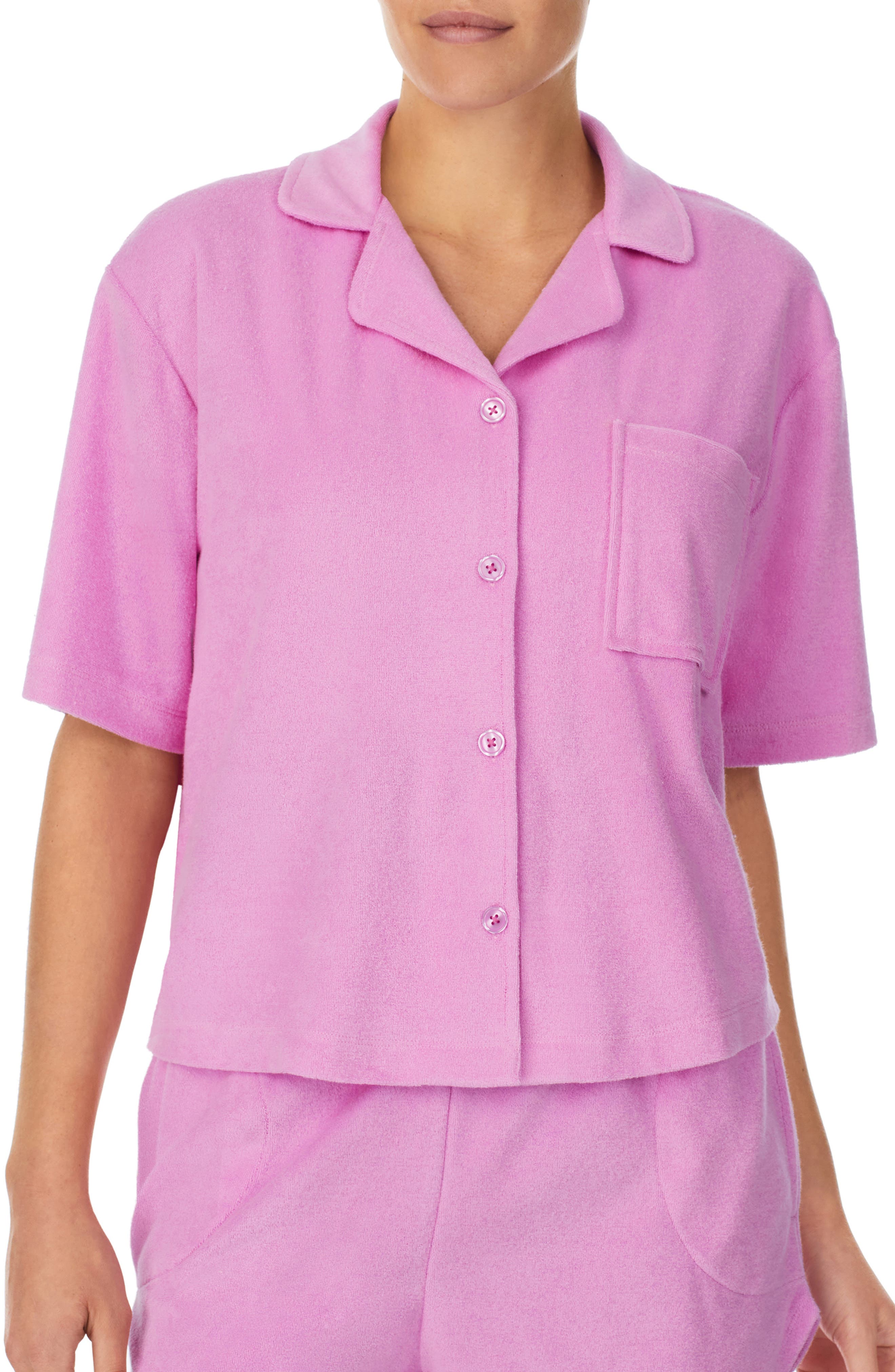 Refinery29 Terry Cloth Pajama Shirt | Nordstrom