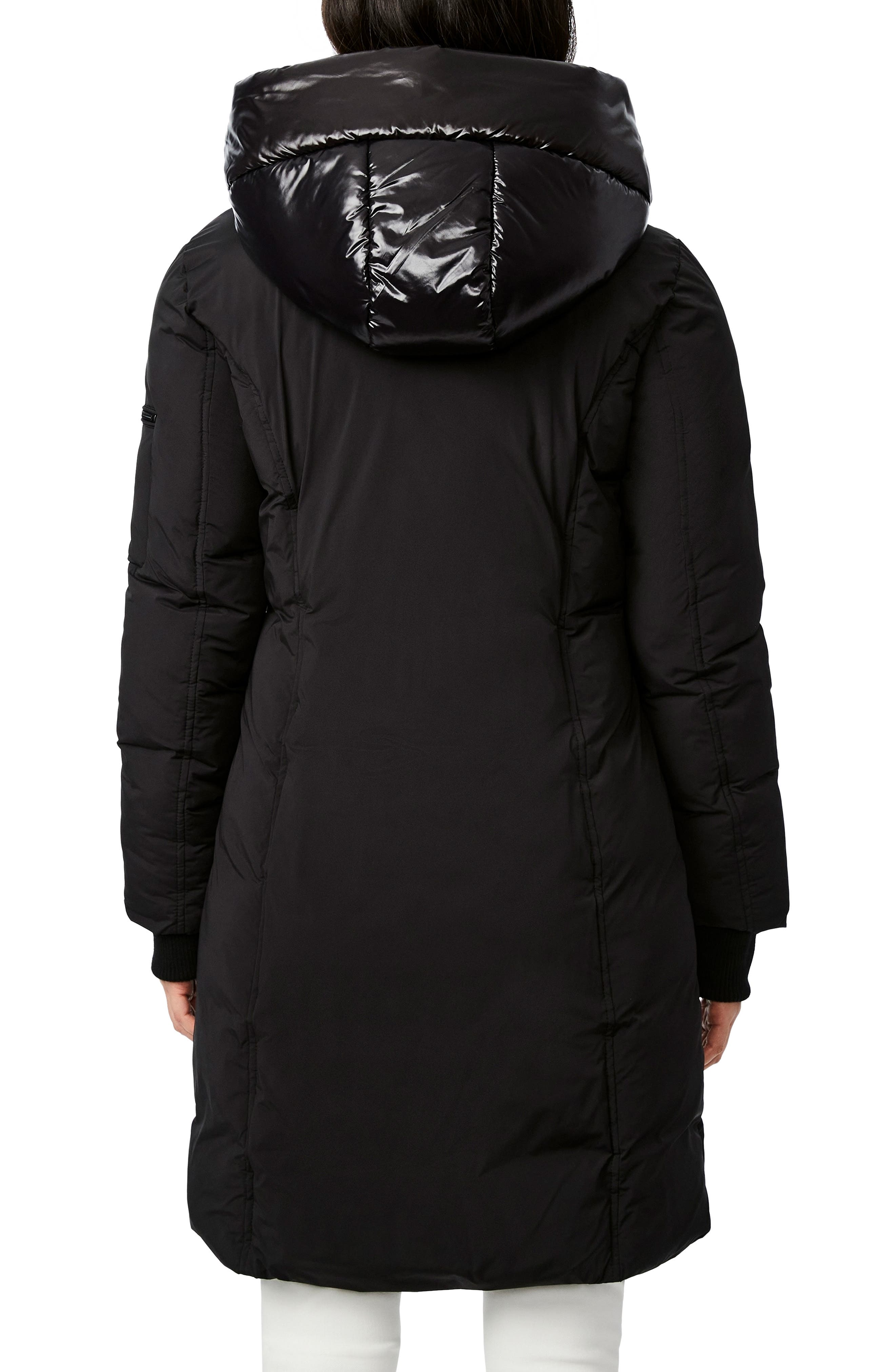 Bernardo Hooded Puffer Jacket with Bib | Nordstrom