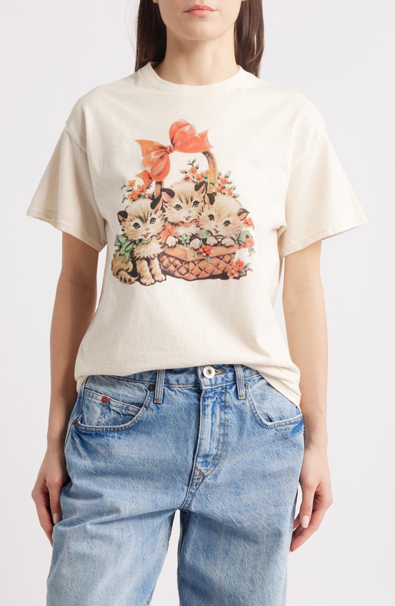 Vinyl Icons Kitten Basket Graphic T-Shirt | Nordstromrack