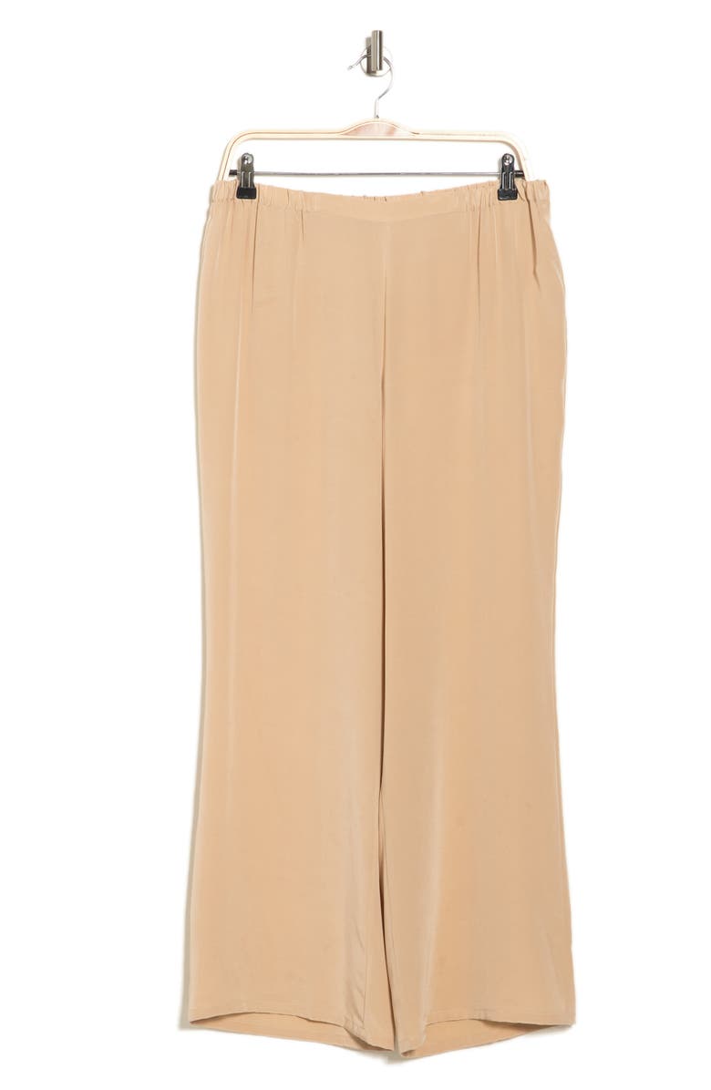 GO SILK Solid Silk Wide Leg Pants | Nordstromrack