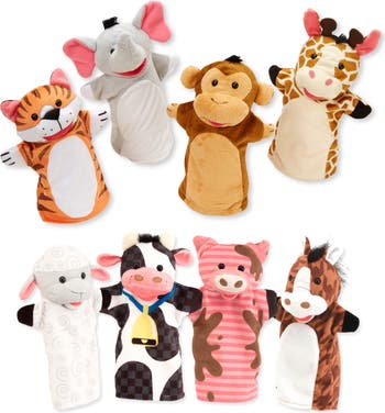 Melissa & Doug Farm Friends Hand Puppet Playset | Nordstrom
