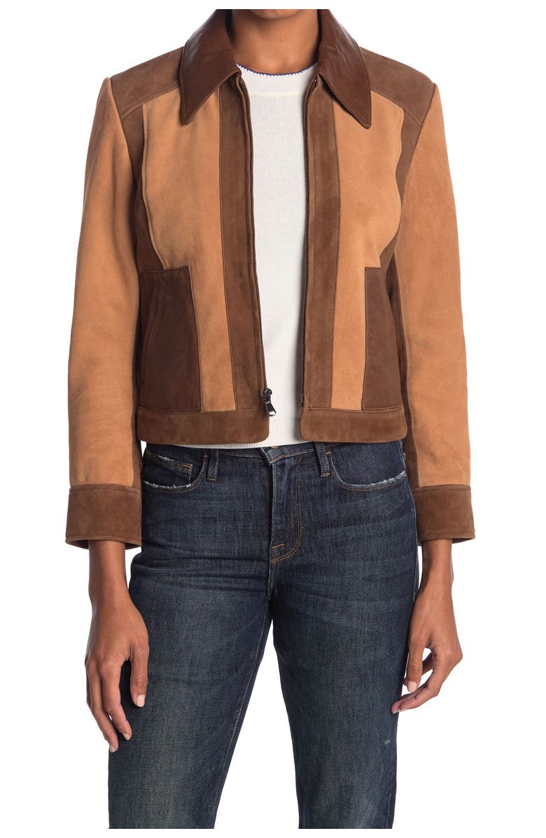 FRAME Patchwork Leather Jacket | Nordstromrack