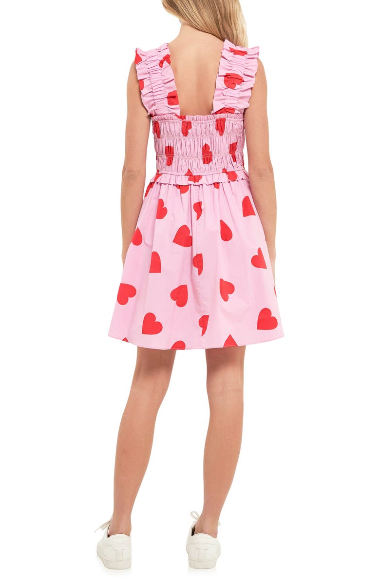 English Factory Heart Shape Shirred Sundress | Nordstromrack