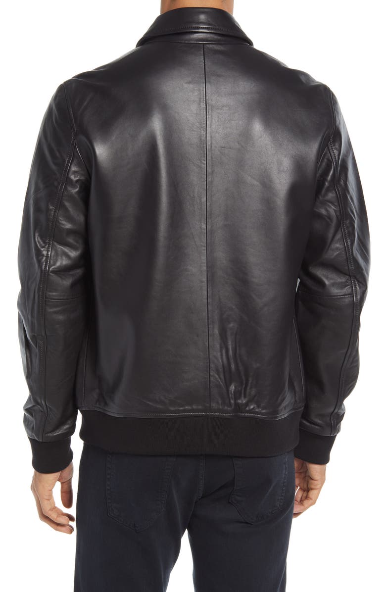Nordstrom Men's Leather Bomber Jacket | Nordstromrack