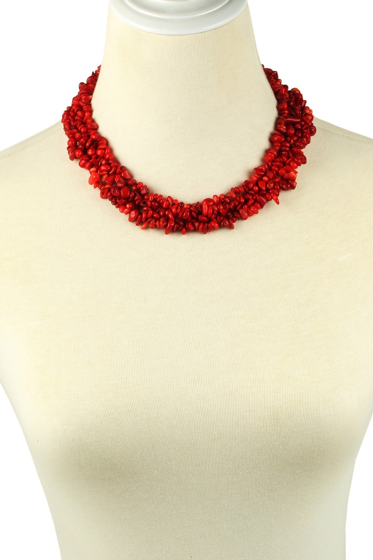 EYE CANDY LOS ANGELES Red Agate Stone Necklace | Nordstromrack
