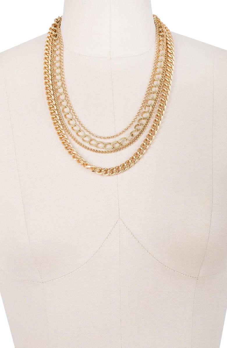 SAACHI Mixed Chain Layered Necklace | Nordstromrack