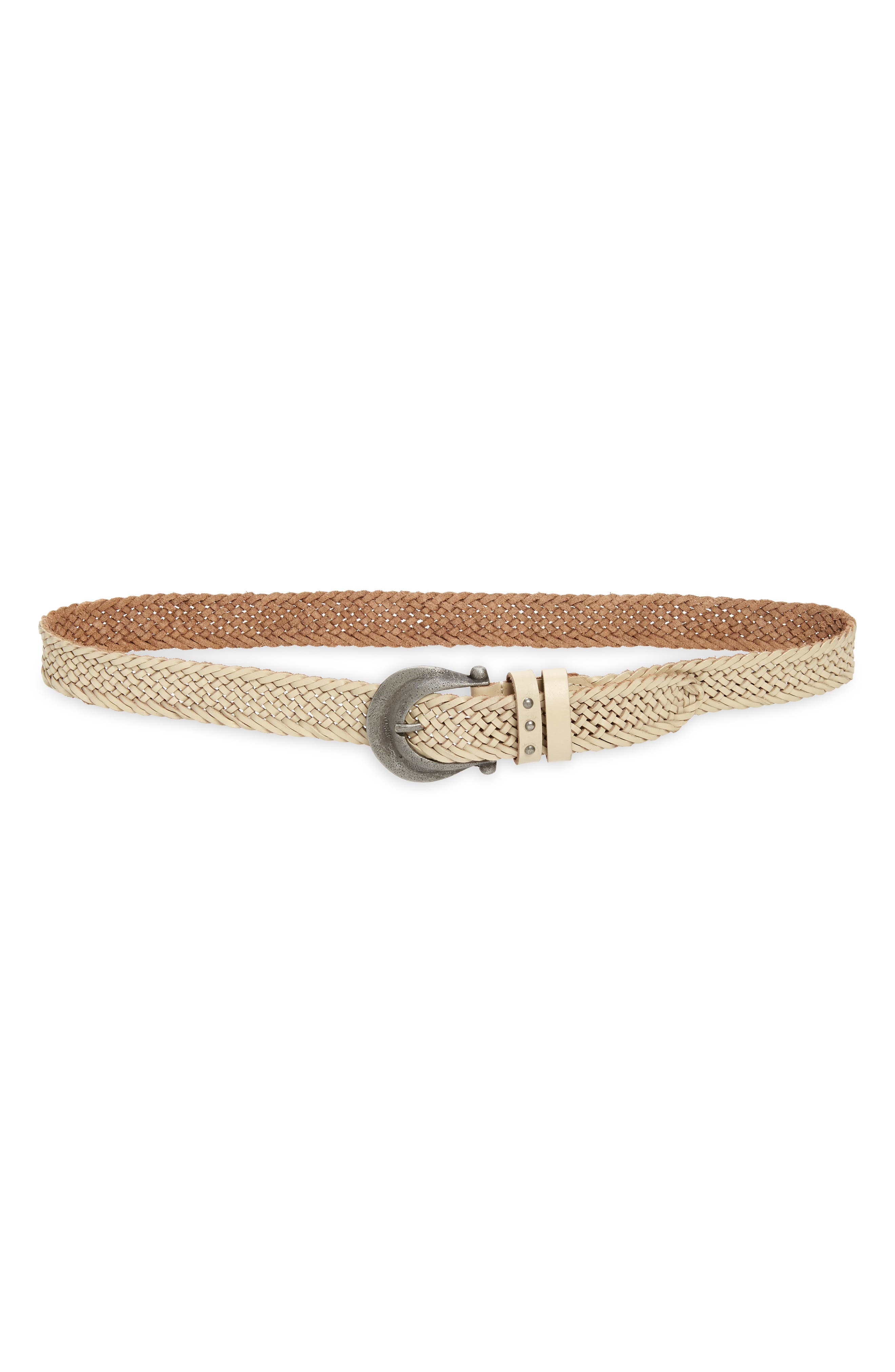 Free People We the Free Brix Woven Leather Belt | Nordstromrack