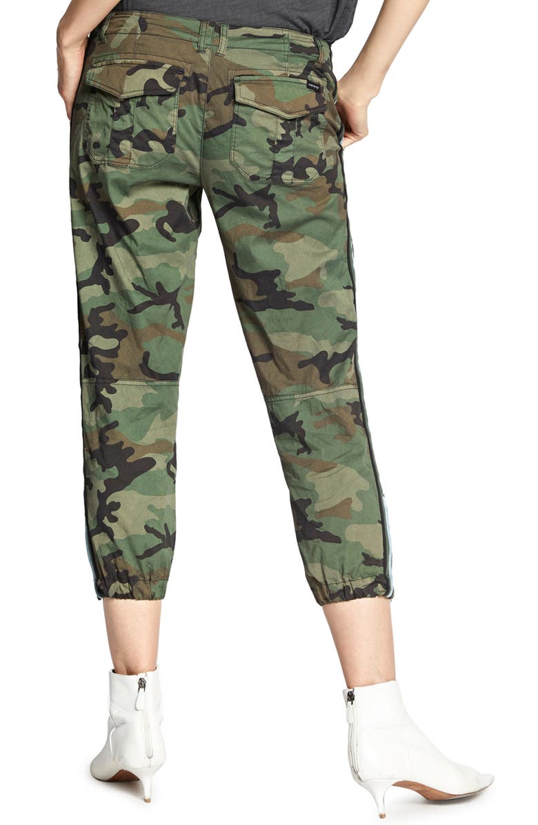 Sanctuary Peace Trooper Camo Side Stripe Crop Pants | Nordstrom