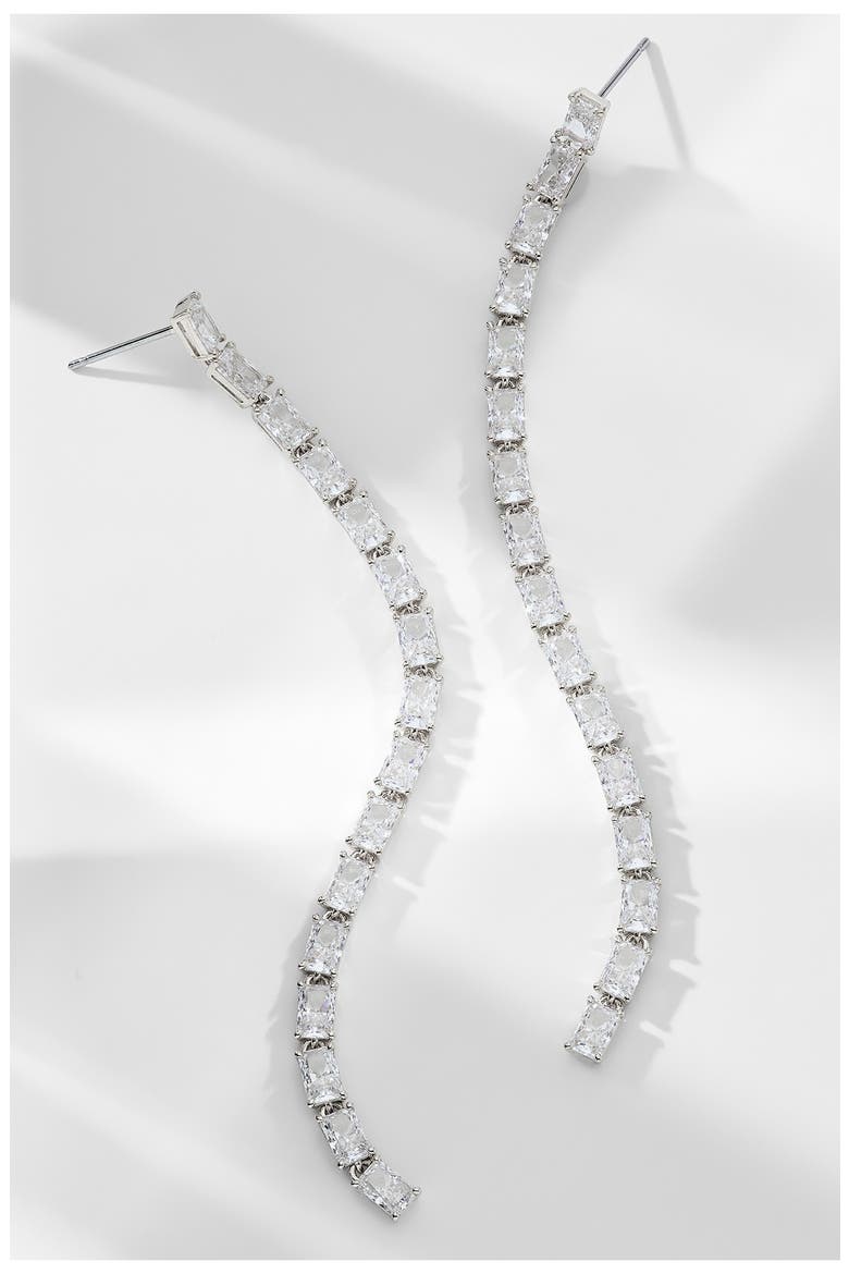 A la Carte Cubic Zirconia Linear Drop Earrings (Women) | Nordstromrack
