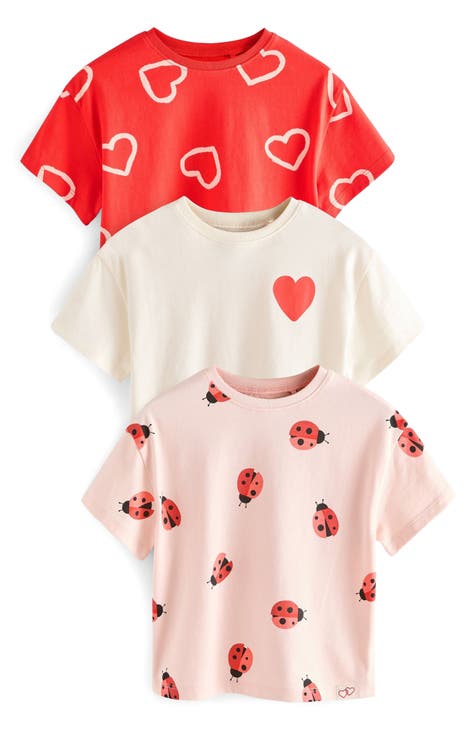 Red shirts for girls store