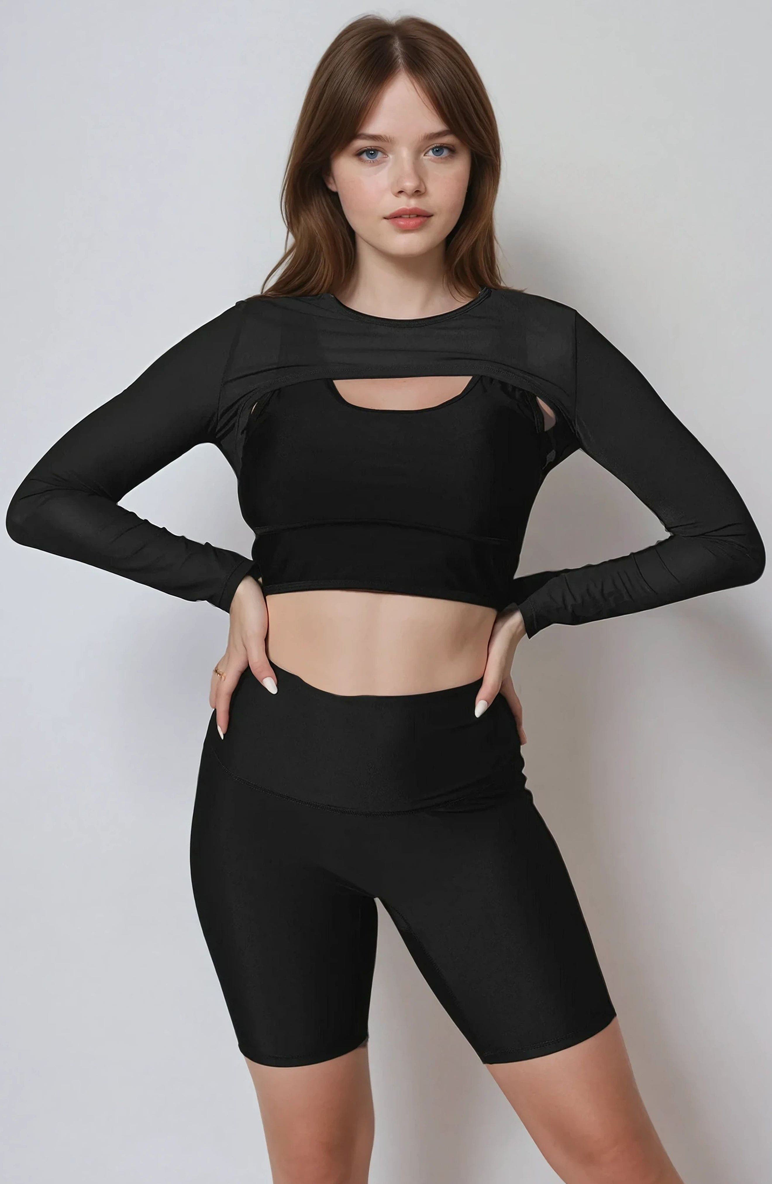 Calypsa Plus Size Mesh Sleeve Swim Cover Up | Nordstrom