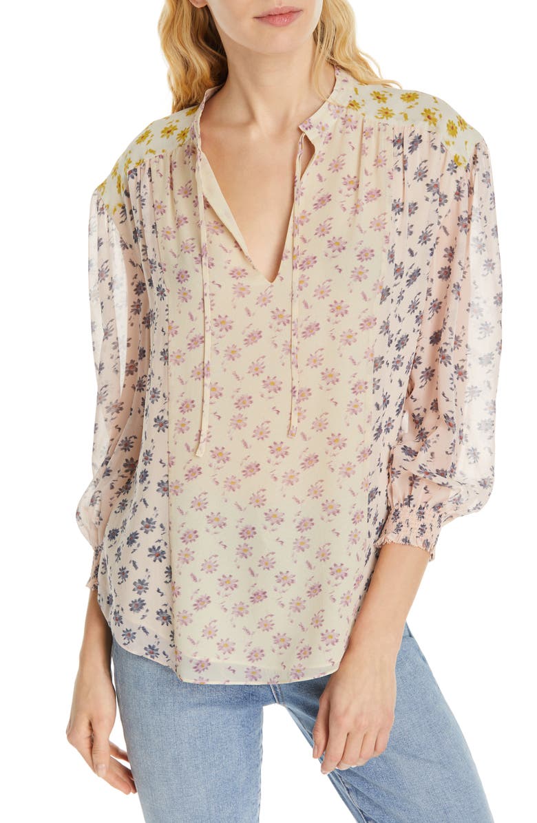 Joie Tyla Daisy Silk Top | Nordstrom