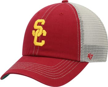 '47 Men's '47 Cardinal/Natural USC Trojans Trawler Trucker Snapback Hat ...