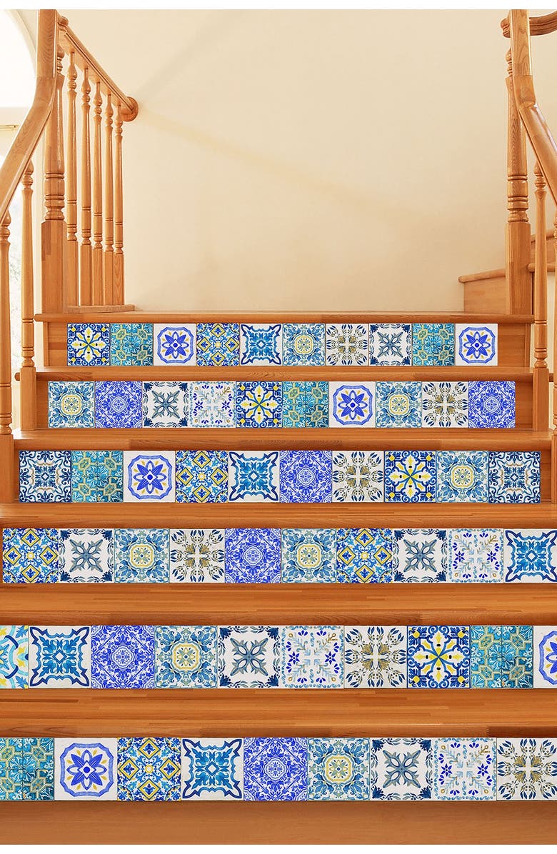 WALPLUS Blue Skye Classic Mosaic Wall Sticker Decal | Nordstromrack