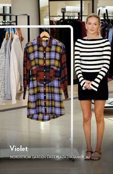 Circus NY by Sam Edelman Daniella Mixed Plaid Long Sleeve Mini ...