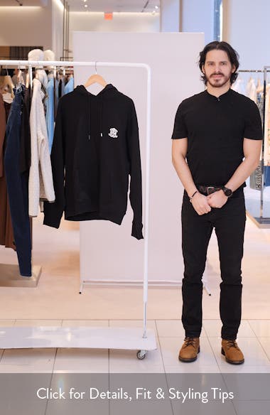 Reiss Conlin Embroidered Hoodie | Nordstrom