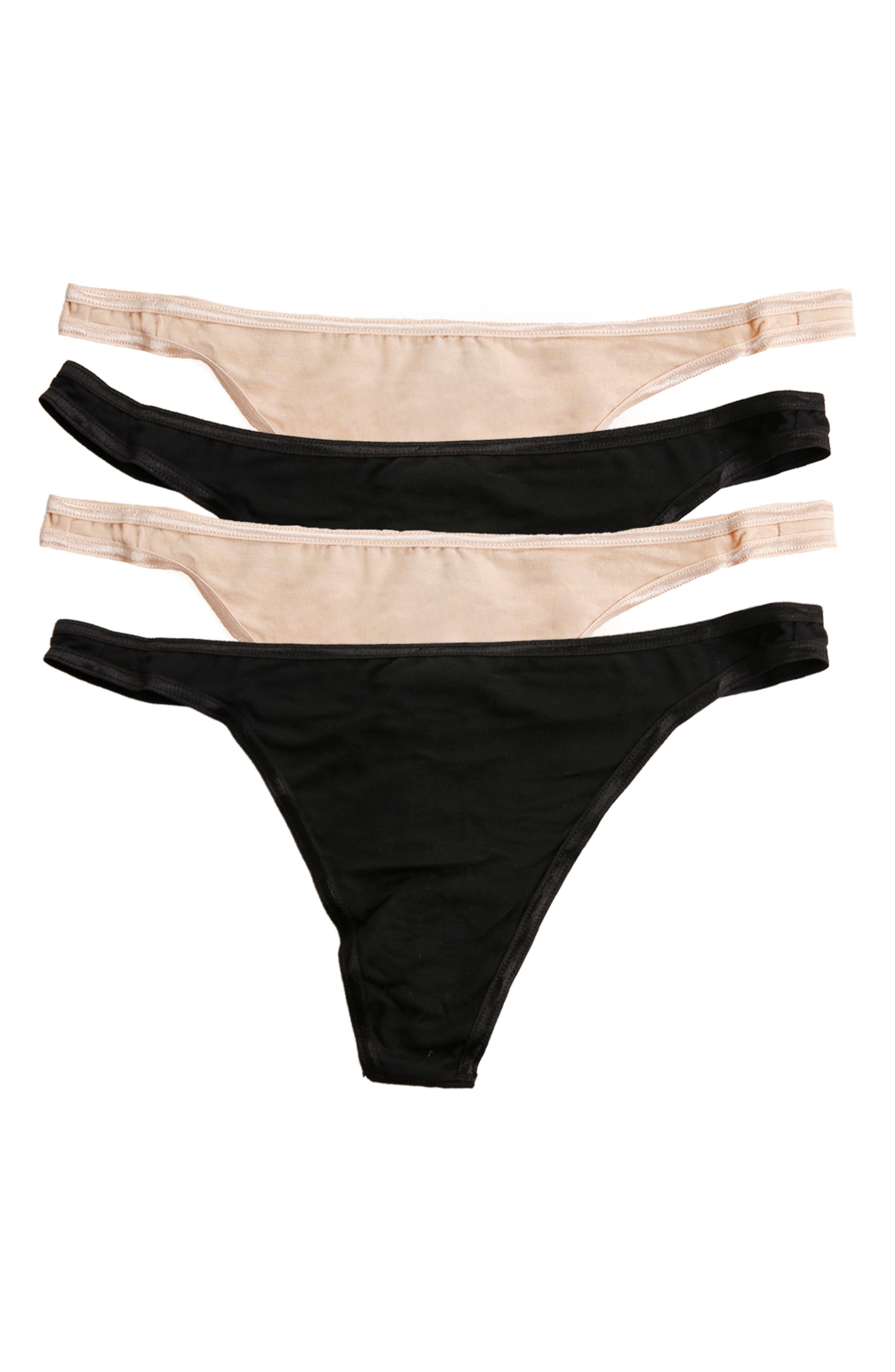 Felina 4-Pack So Smooth Modal Thong (Women) | Nordstromrack