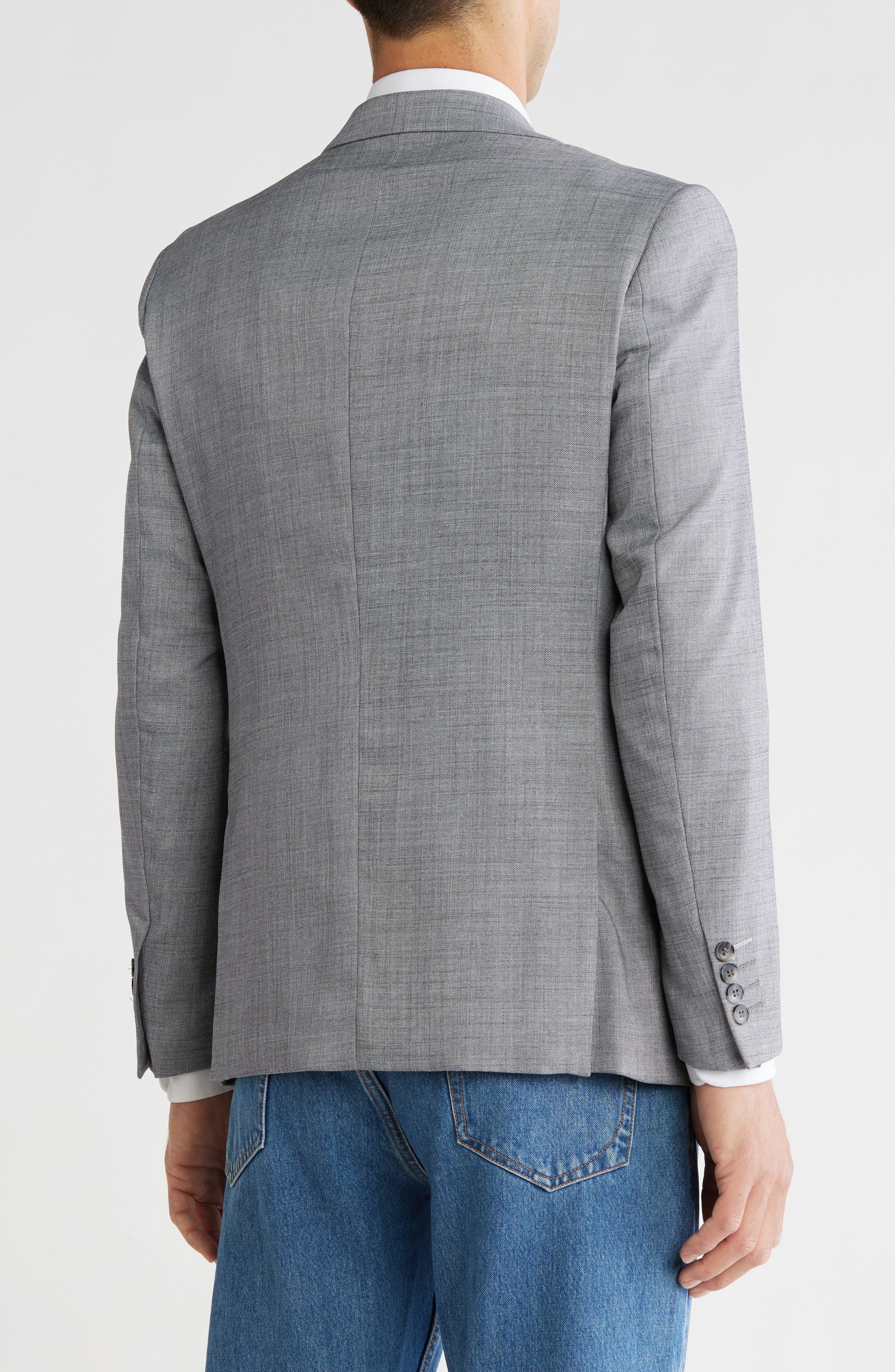 Scotch & Soda Grey Crosshatch Notch Lapel Blazer | Nordstromrack