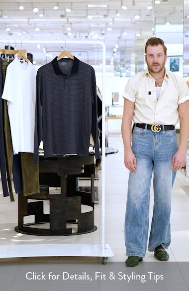 Robert Barakett Patchway Long Sleeve Polo | Nordstromrack