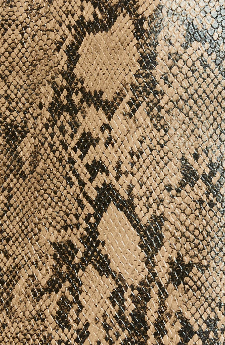 FRAME Snake Embossed Leather Miniskirt | Nordstrom