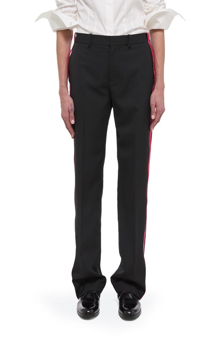 Helmut Lang Seat Belt Stripe Virgin Wool Pants | Nordstromrack