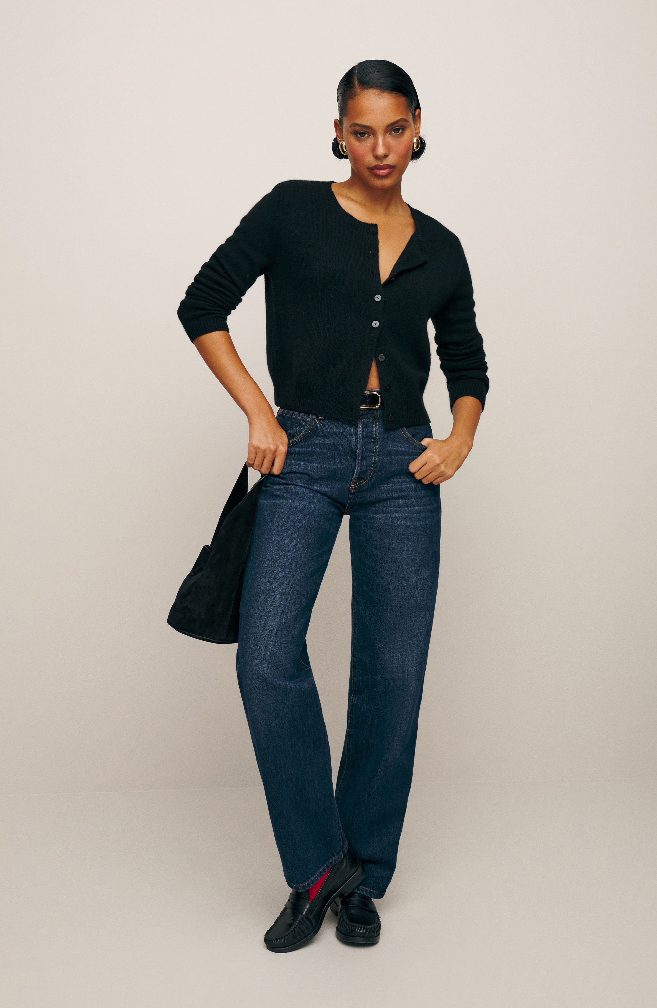 Reformation Clara Cashmere Crew Cardigan | Nordstrom