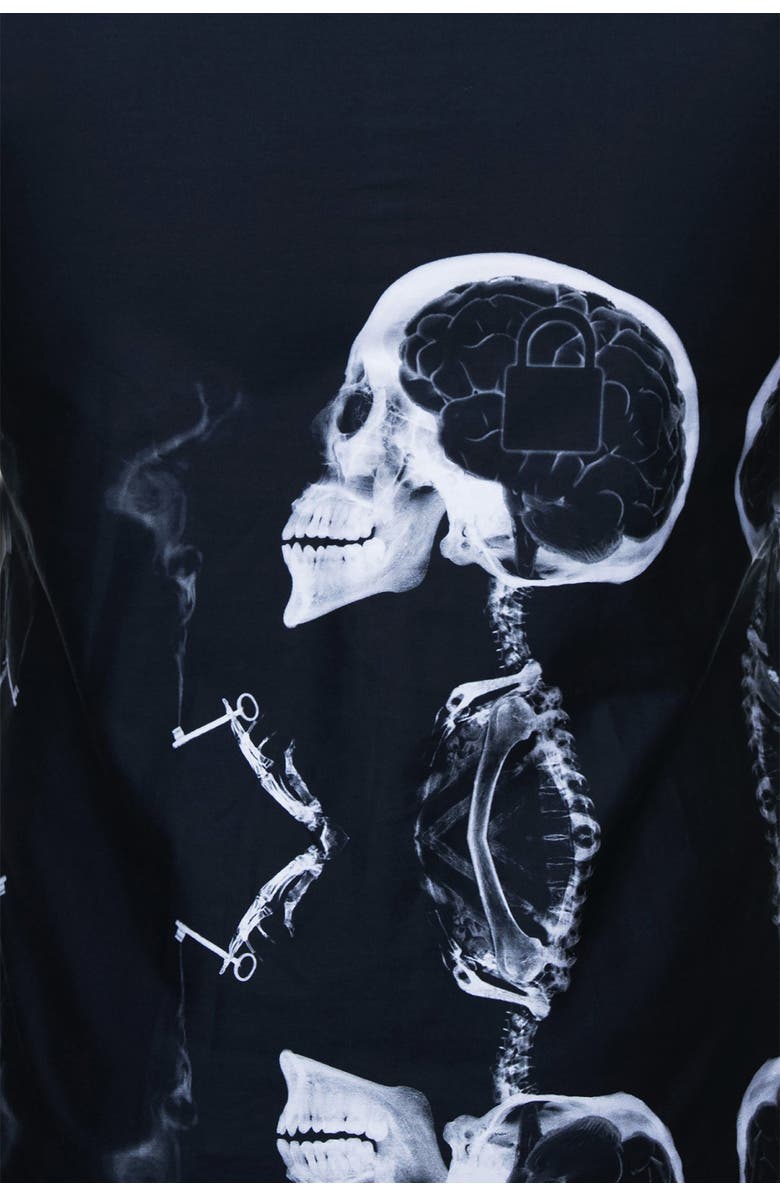 Maceoo Fibonacci Skullsmoke X-Ray Print Shaped Fit Shirt | Nordstromrack