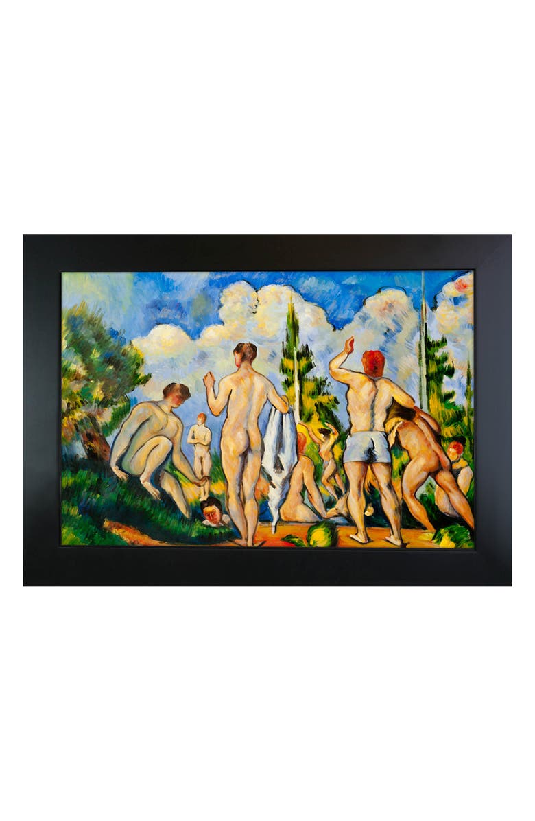 OVERSTOCK ART Bathers by Paul Cezanne Framed Hand Painted Oil ...