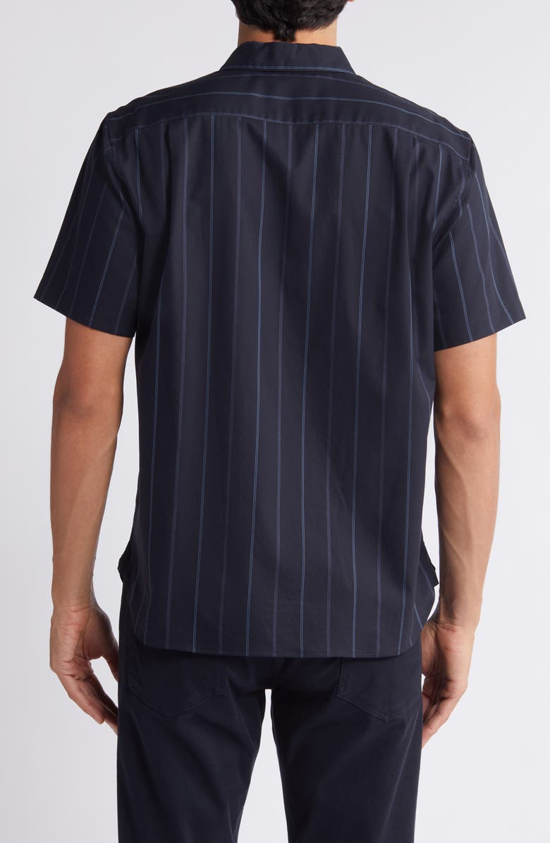 Vince Soft Stripe Short Sleeve Button-Up Shirt | Nordstrom