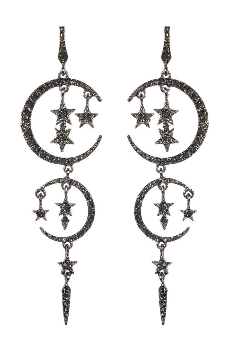 EYE CANDY LOS ANGELES Moon & Stars Crystal Drop Earrings | Nordstromrack