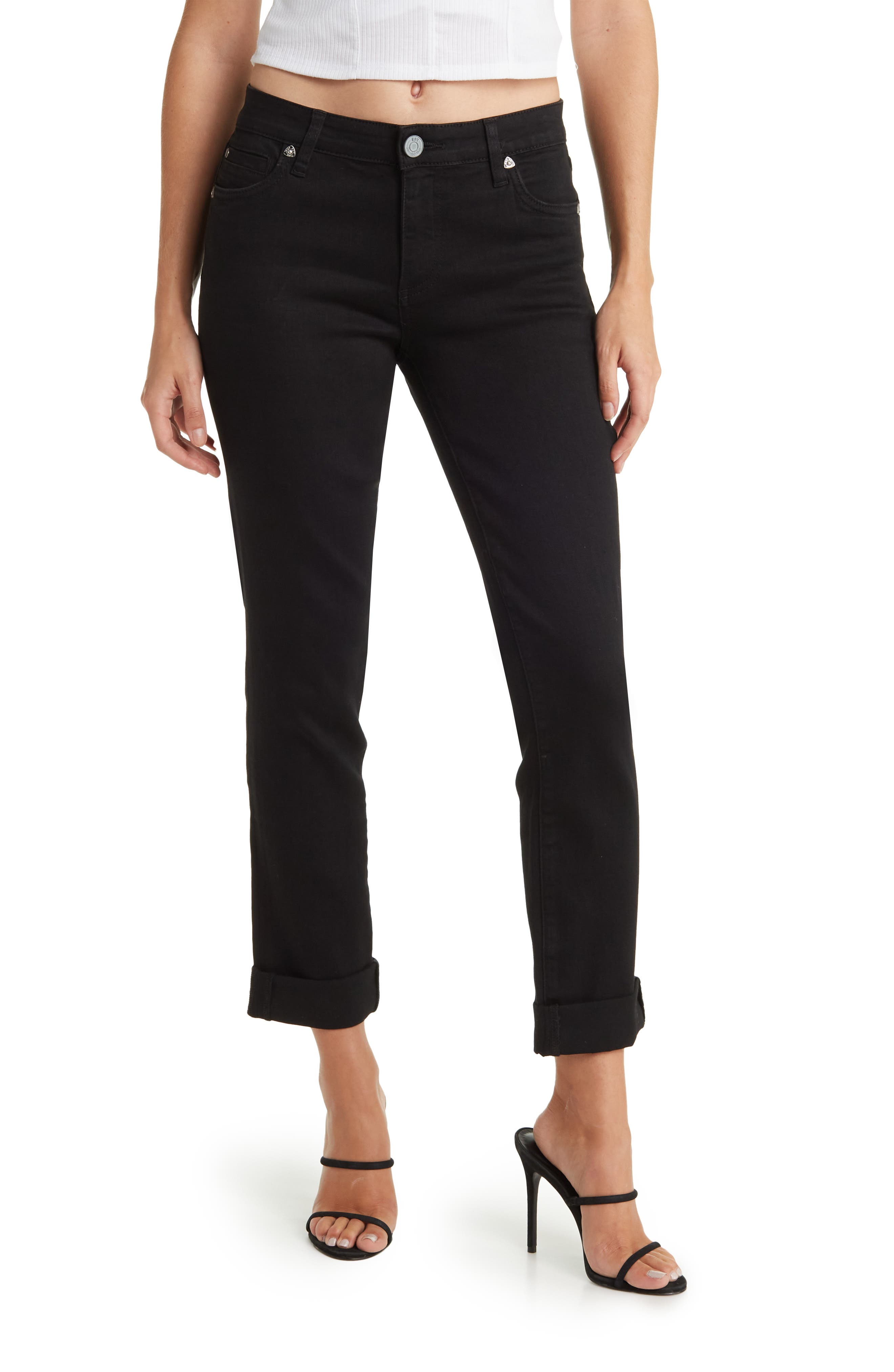 KUT from the Kloth Katy Boyfriend Cuff Hem Straight Jeans | Nordstromrack