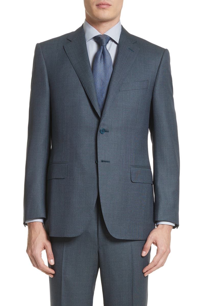 Canali Classic Fit Solid Wool Suit | Nordstrom