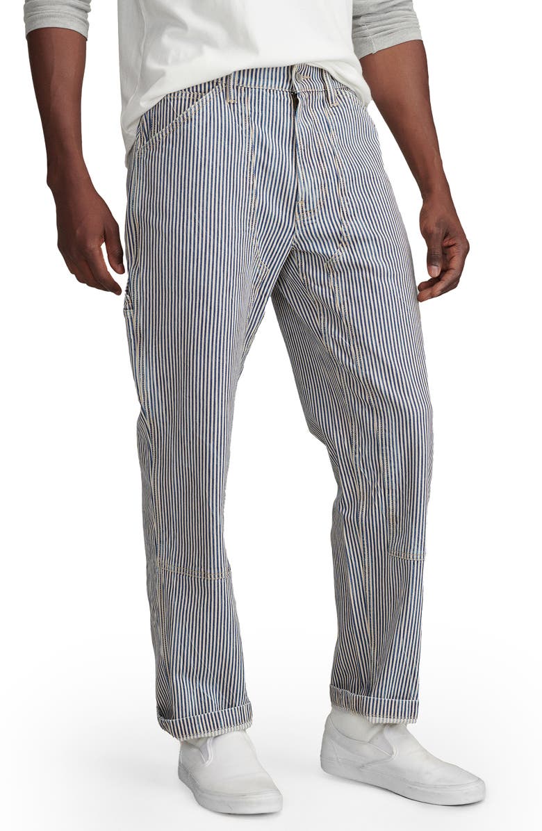 Lucky Brand Legend Railroad Stripe Stretch Denim Carpenter Pants ...