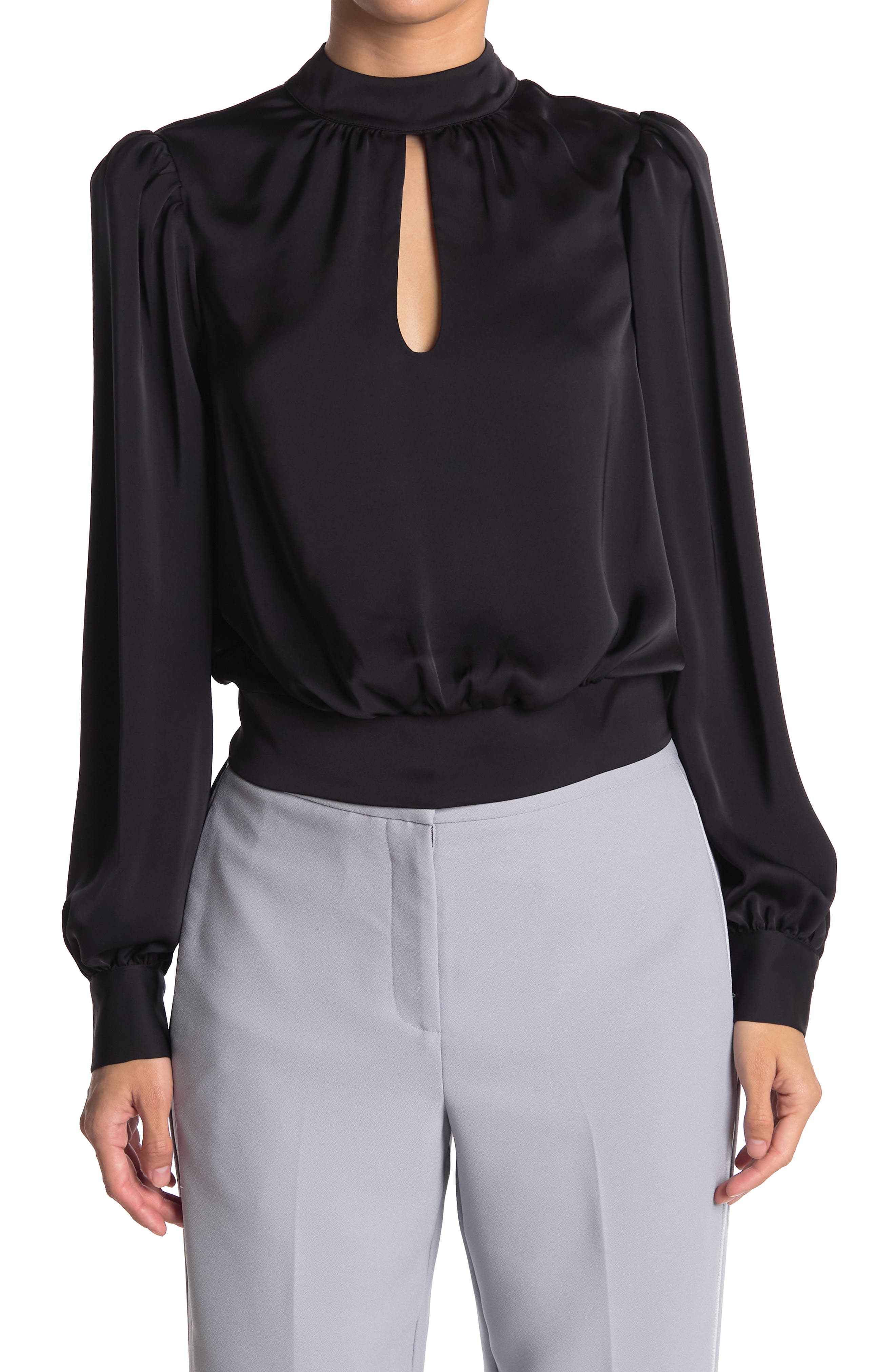 Ramy Brook Angela Keyhole Long Sleeve Top | Nordstromrack