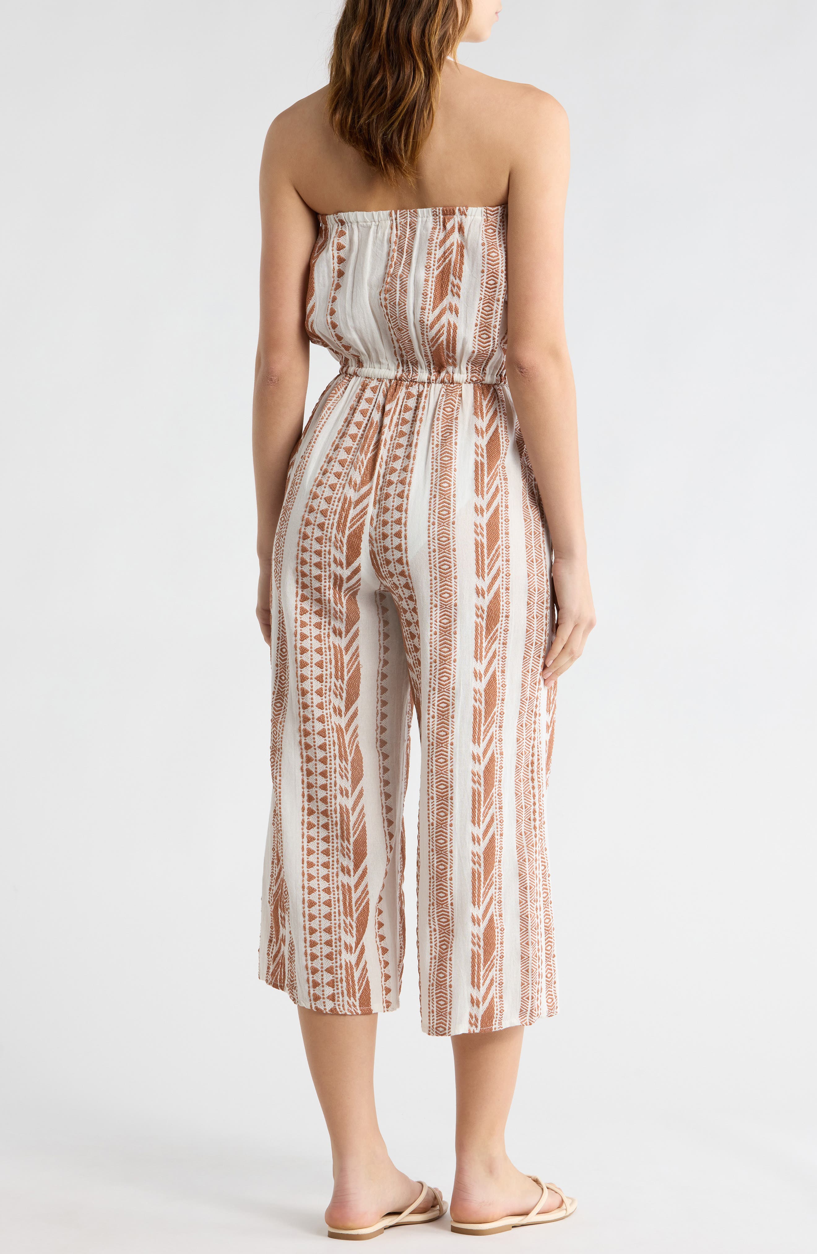 Elan Embroidered Strapless Cover-Up Jumpsuit | Nordstromrack