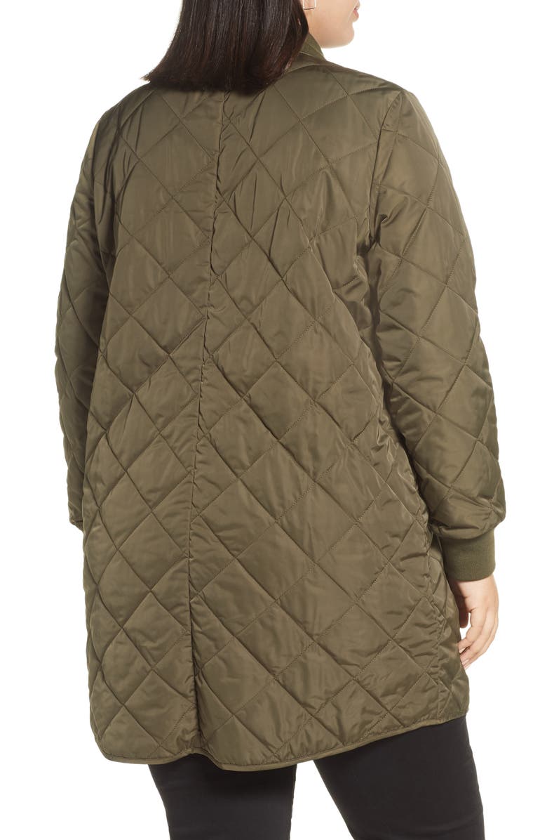 Halogen® Quilted Bomber Coat | Nordstrom