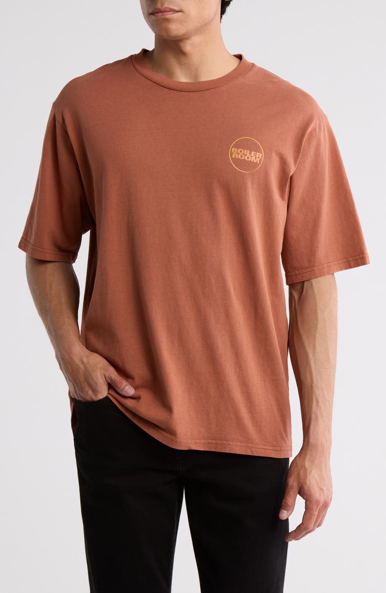 BOILER ROOM Core Logo Oversize Cotton Graphic T-Shirt | Nordstromrack