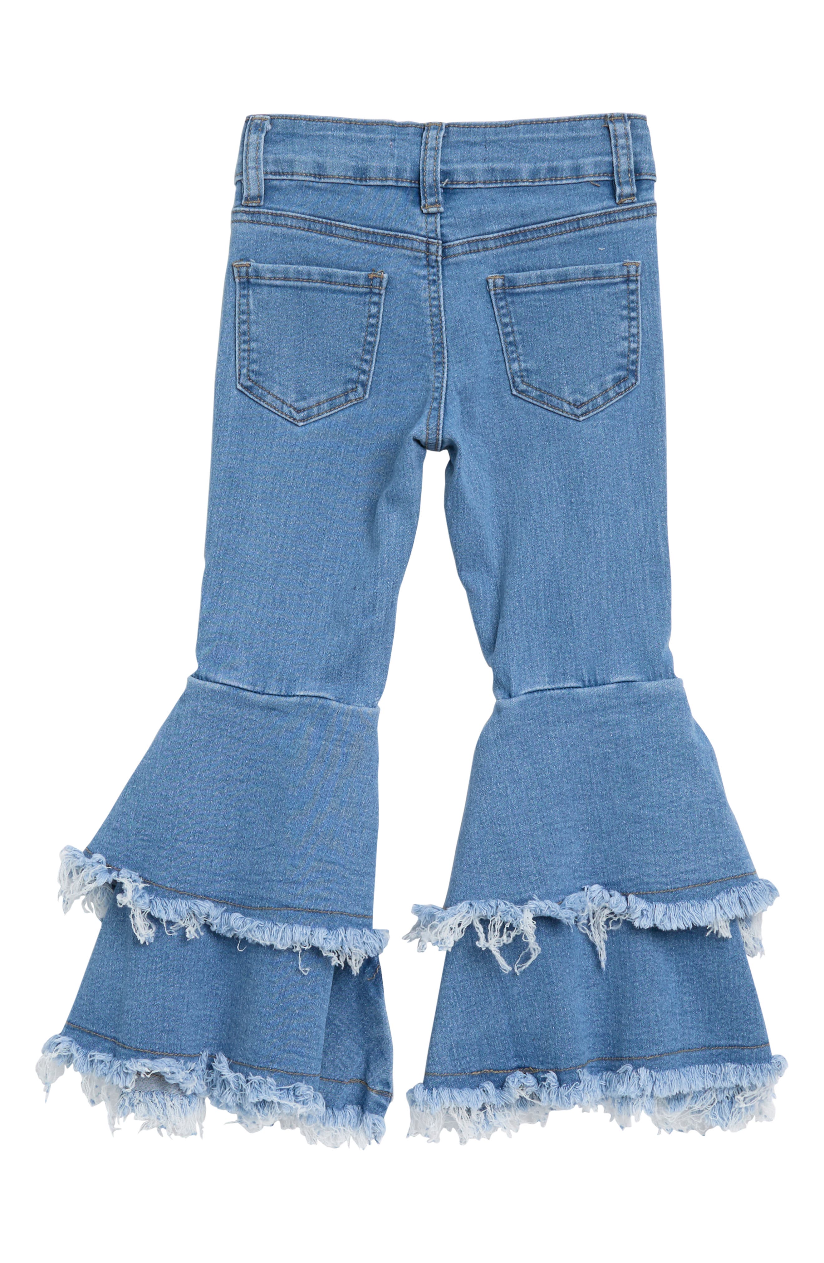 GOGO STAR Kids' Ruffle Flare Jeans | Nordstromrack